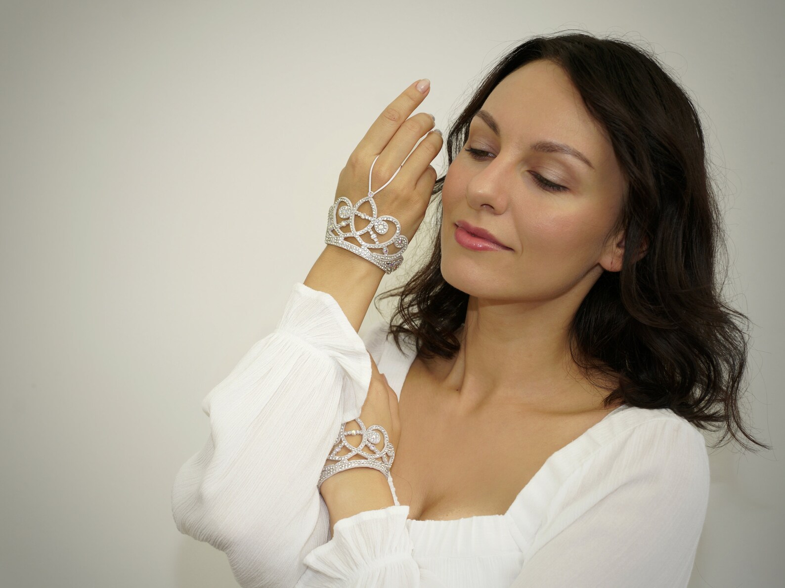 Ballroom Crystal Bracelet, Dance Show Jewelry, Dance, Belly Dance ...