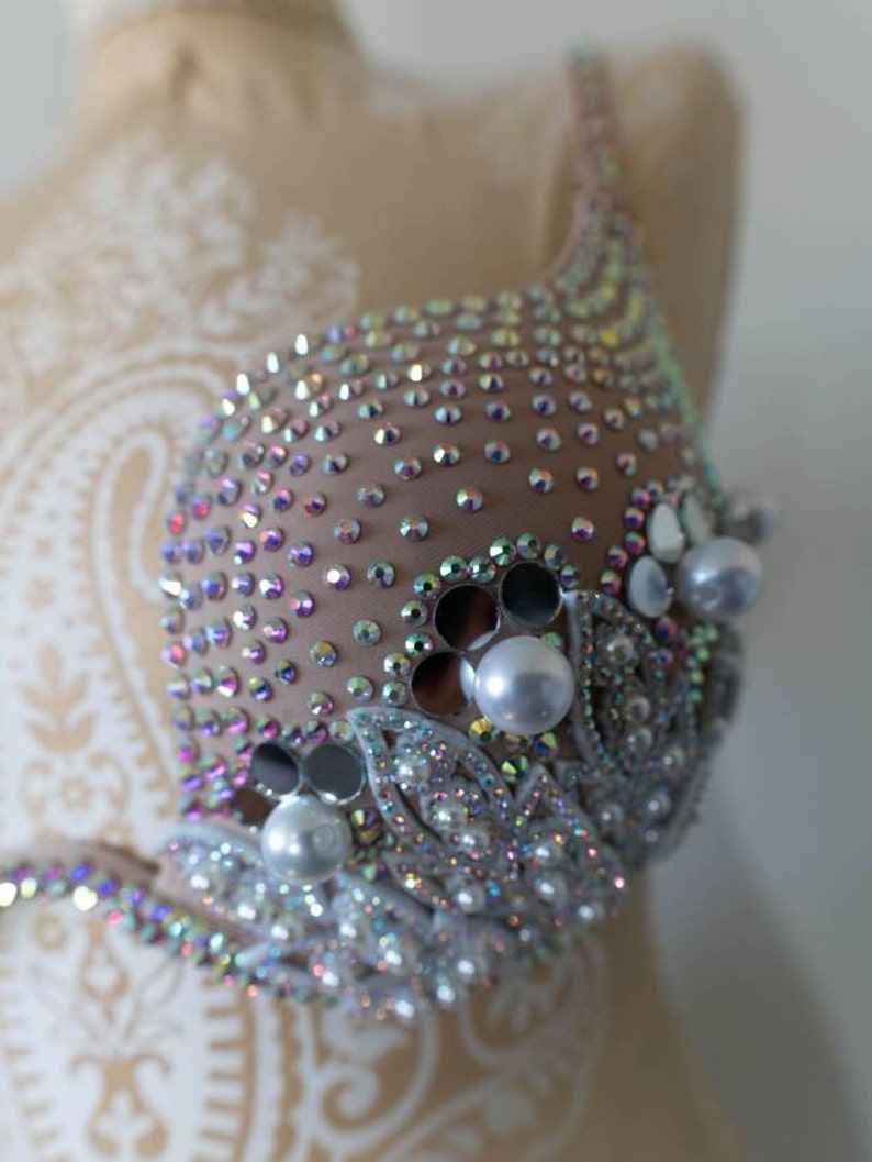 Belly Dance Bra, Burlesque Bra, Stage Bra, Rave Bra, Special Occasion ...