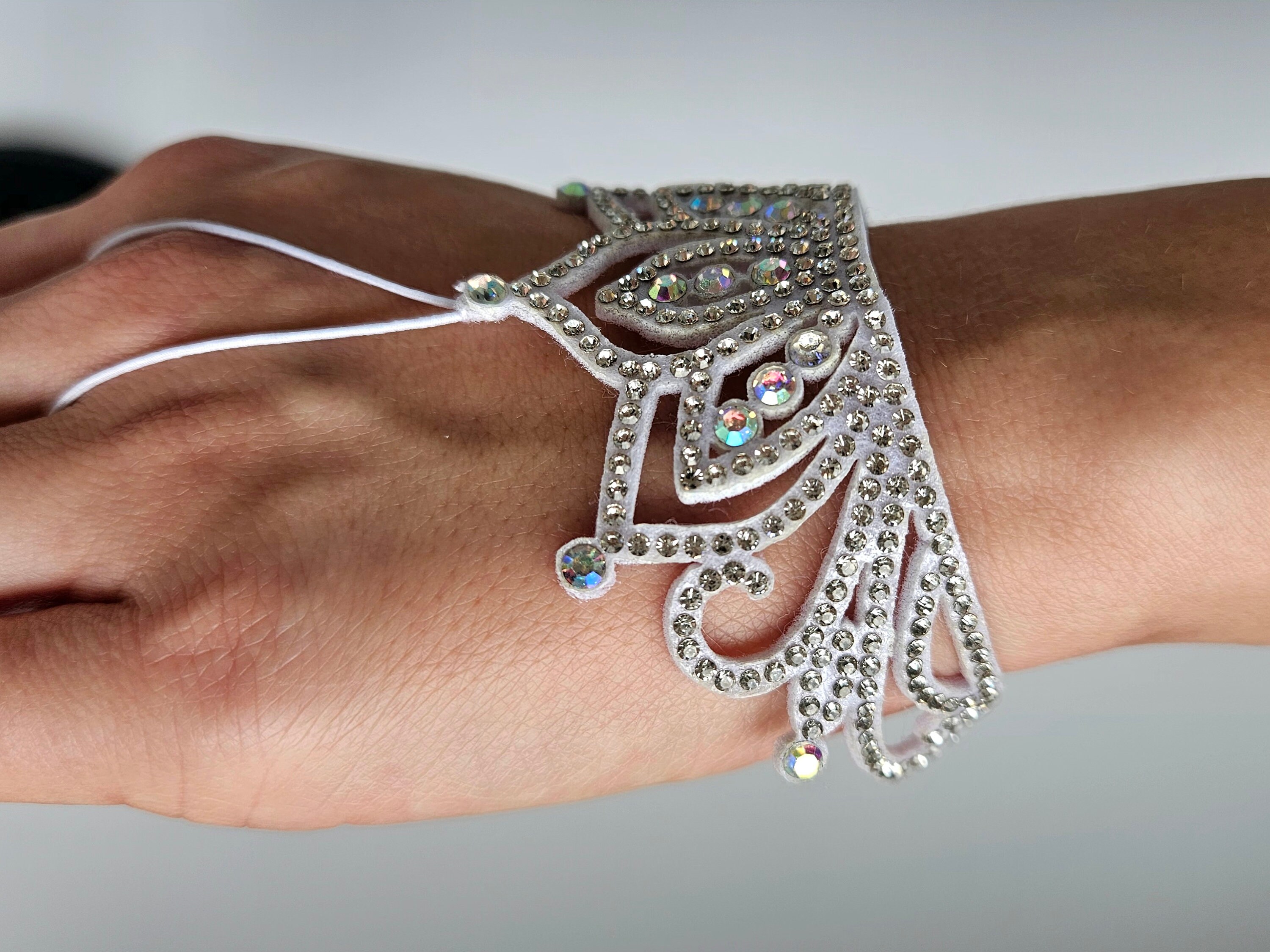 Ballroom Crystal Bracelet, Dance Show Jewelry, Dance, Belly Dance ...