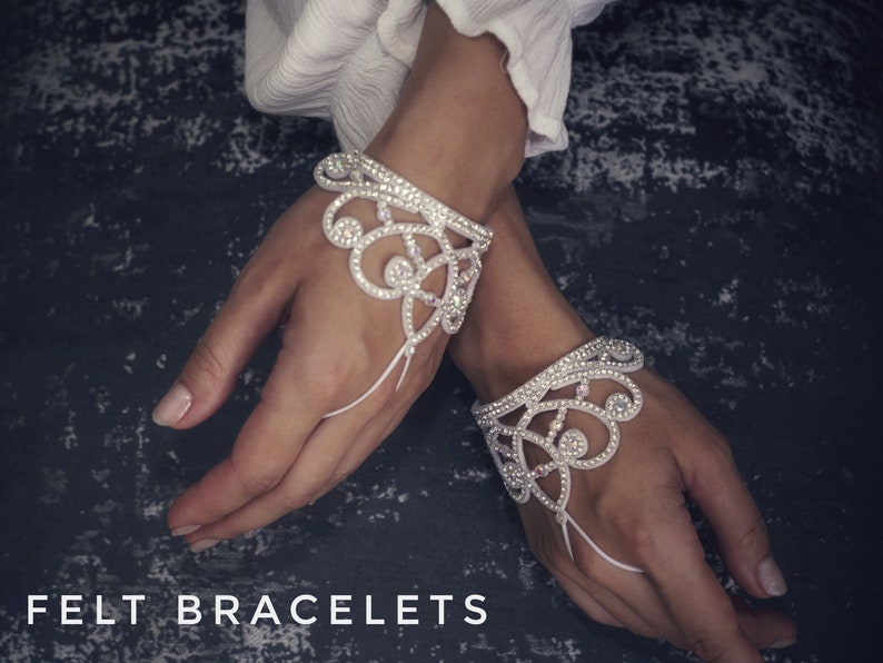 Ballroom Crystal Bracelet, Dance Show Jewelry, Dance, Belly Dance ...