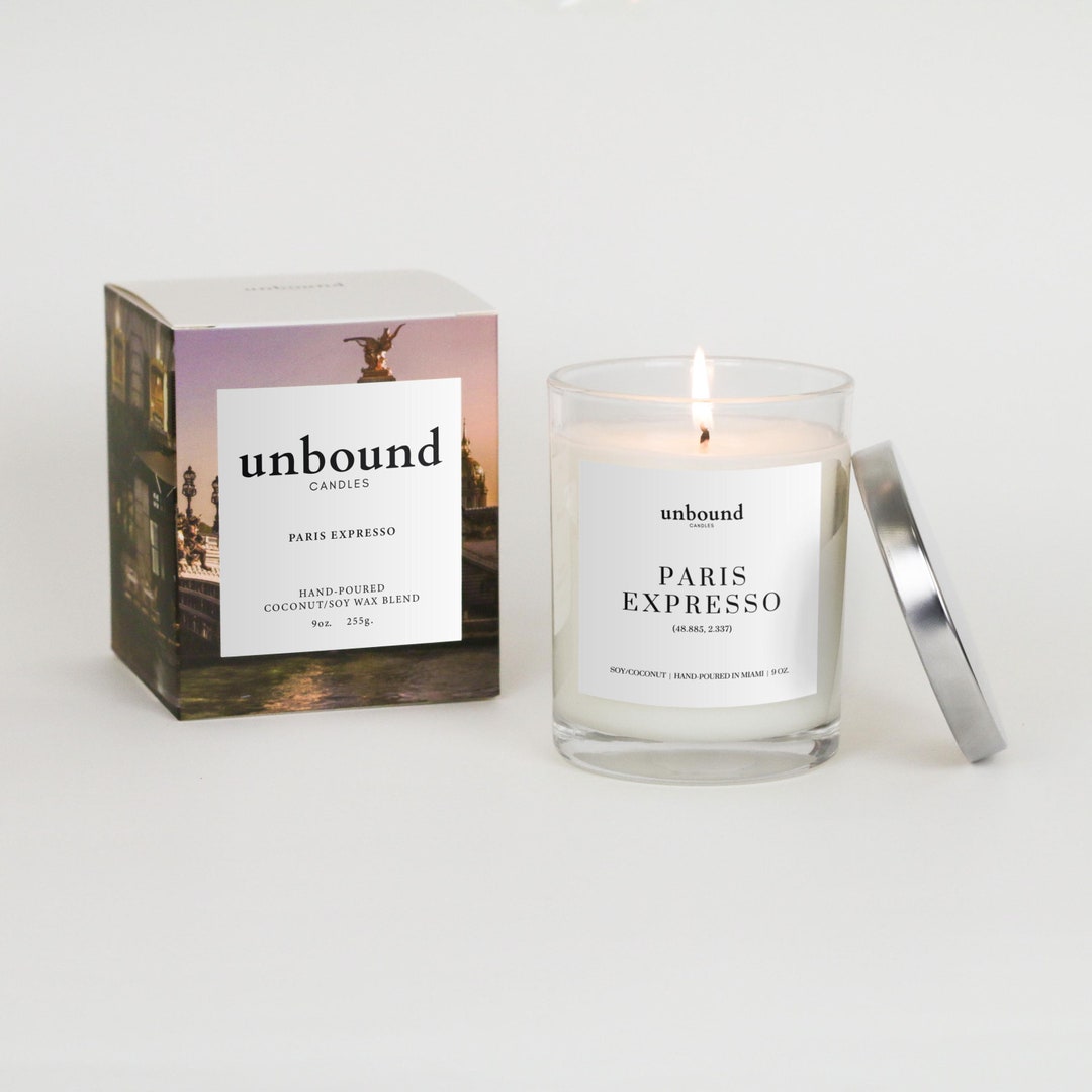 Paris Expresso Scented Candle | Coffee Candle | Coconut Soy Candle ...