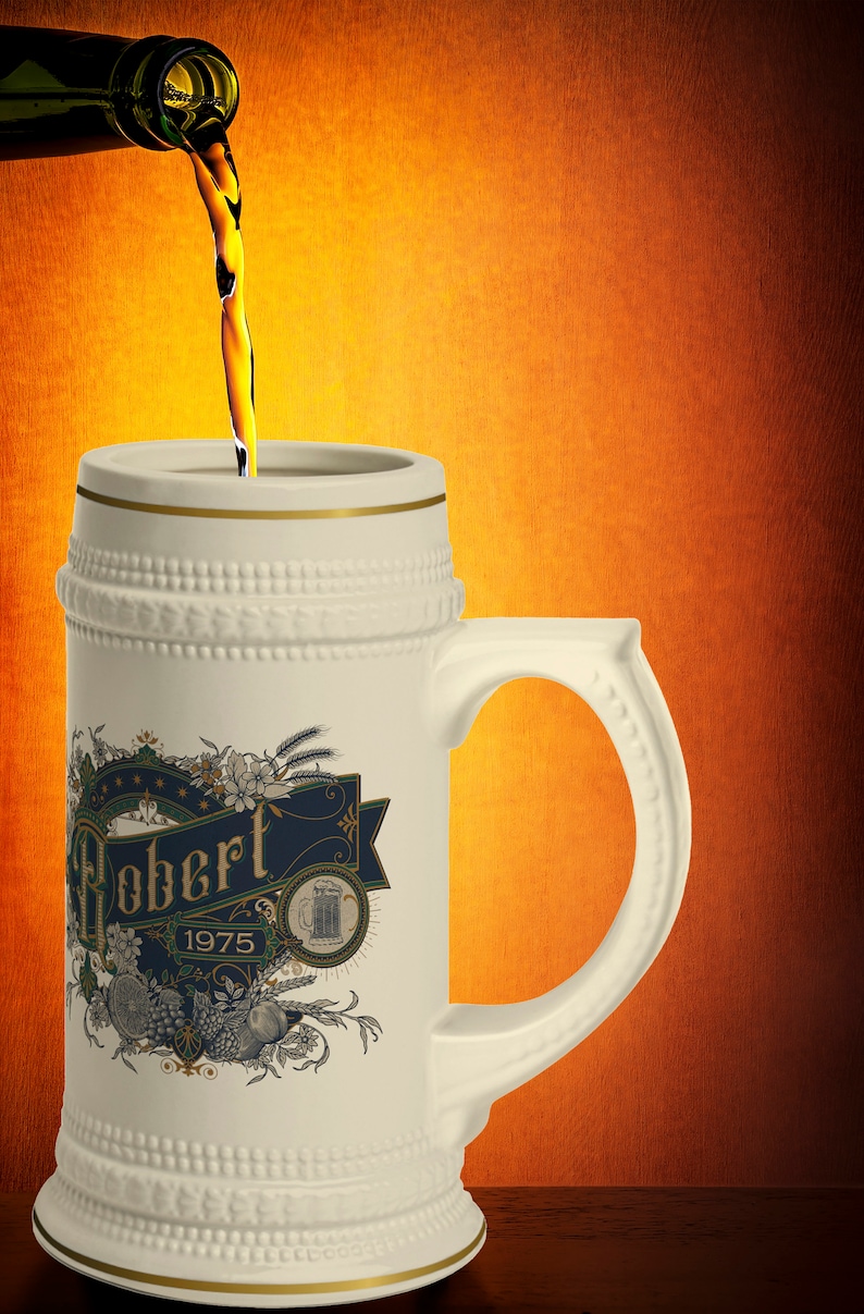 Personalized Vintage Style Beer Stein Customizable Mug for - Etsy