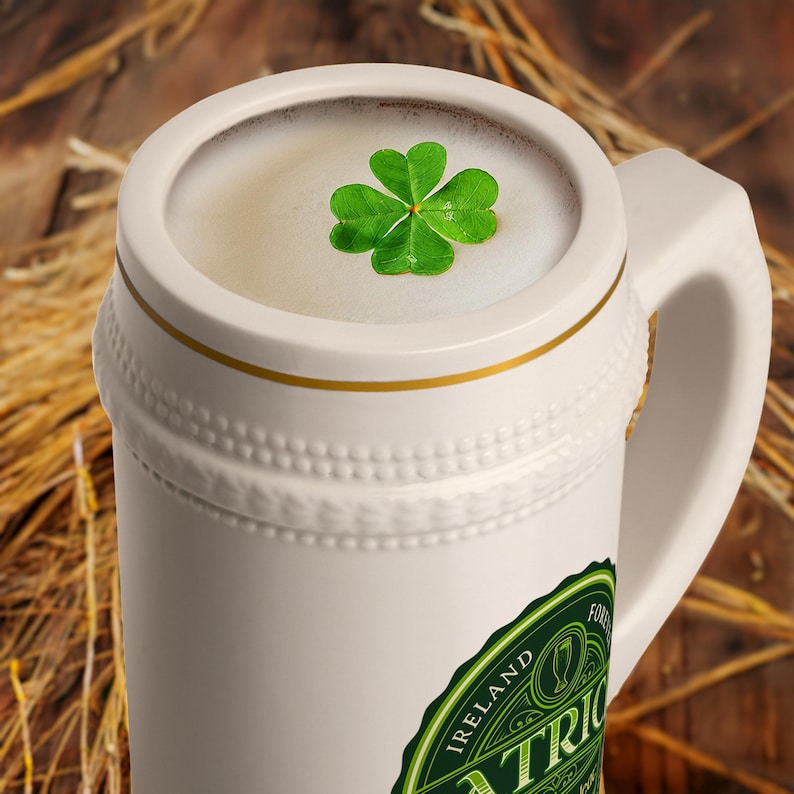 Personalized Ceramic Beer Stein - Custom Vintage Mug for Beer Lovers ...