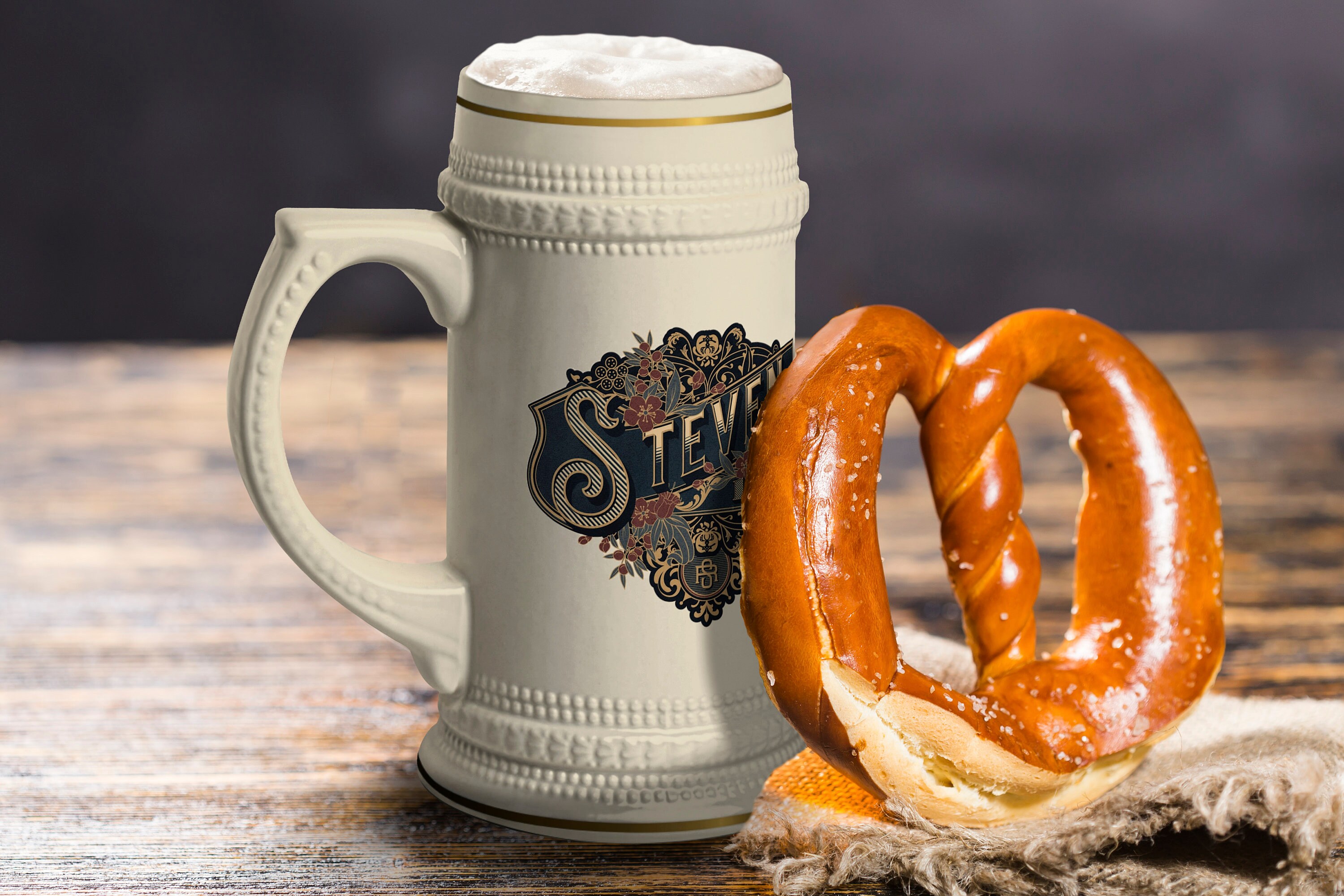 Personalized Vintage Style Beer Stein Customizable Mug for - Etsy