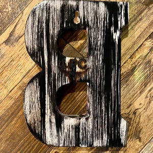 8 Letter B Cowhide & Leather Monogram Western Decor ready to Ship - Etsy