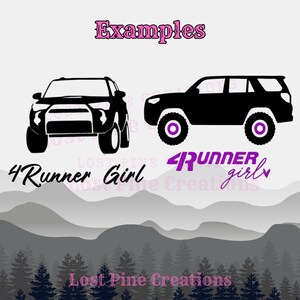 4runner Girl Stickers and Decals Toyota - Etsy