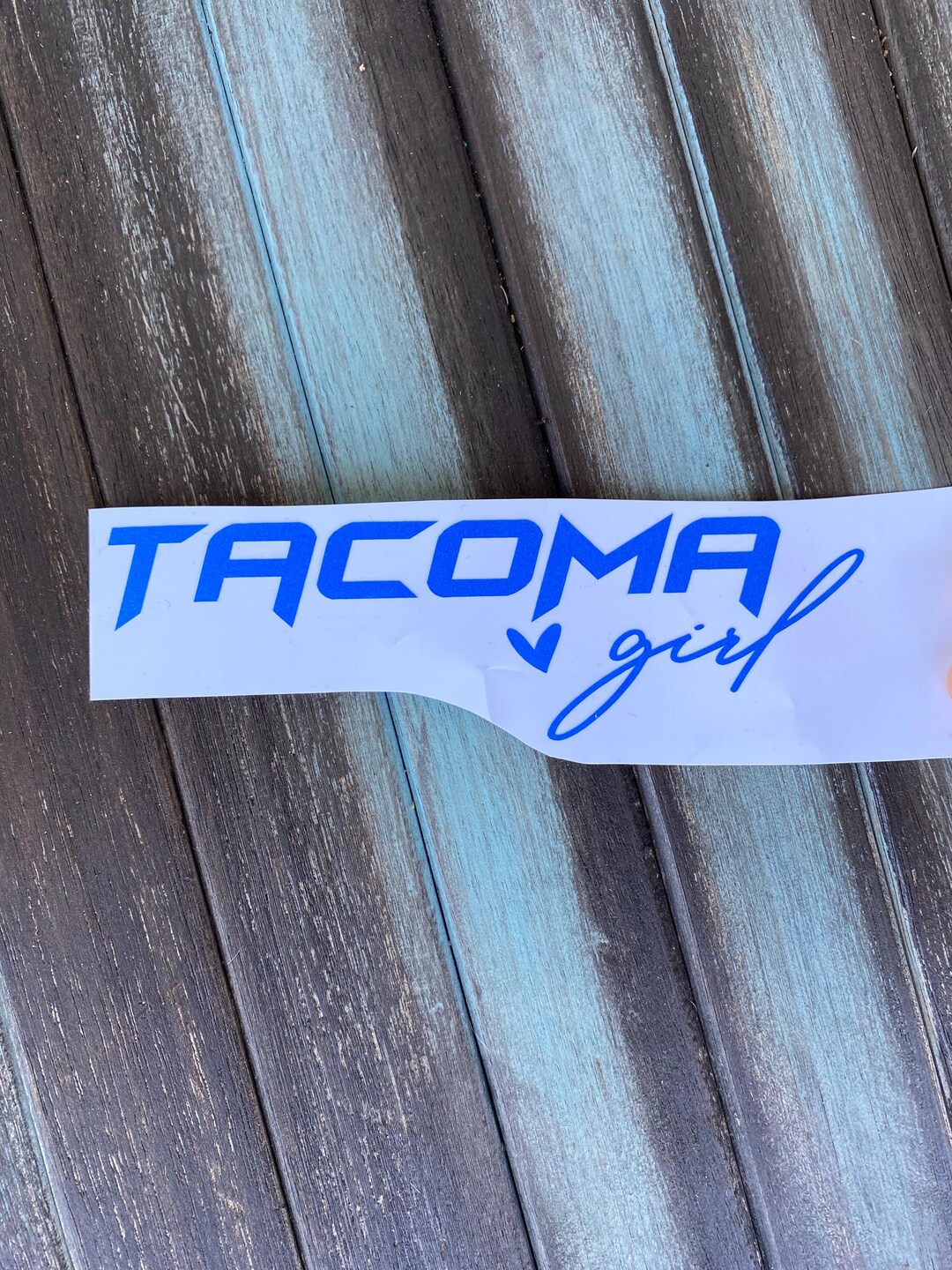 Tacoma Girl Decal | Toyota Tacoma Sticker | Glitter Blue - Etsy