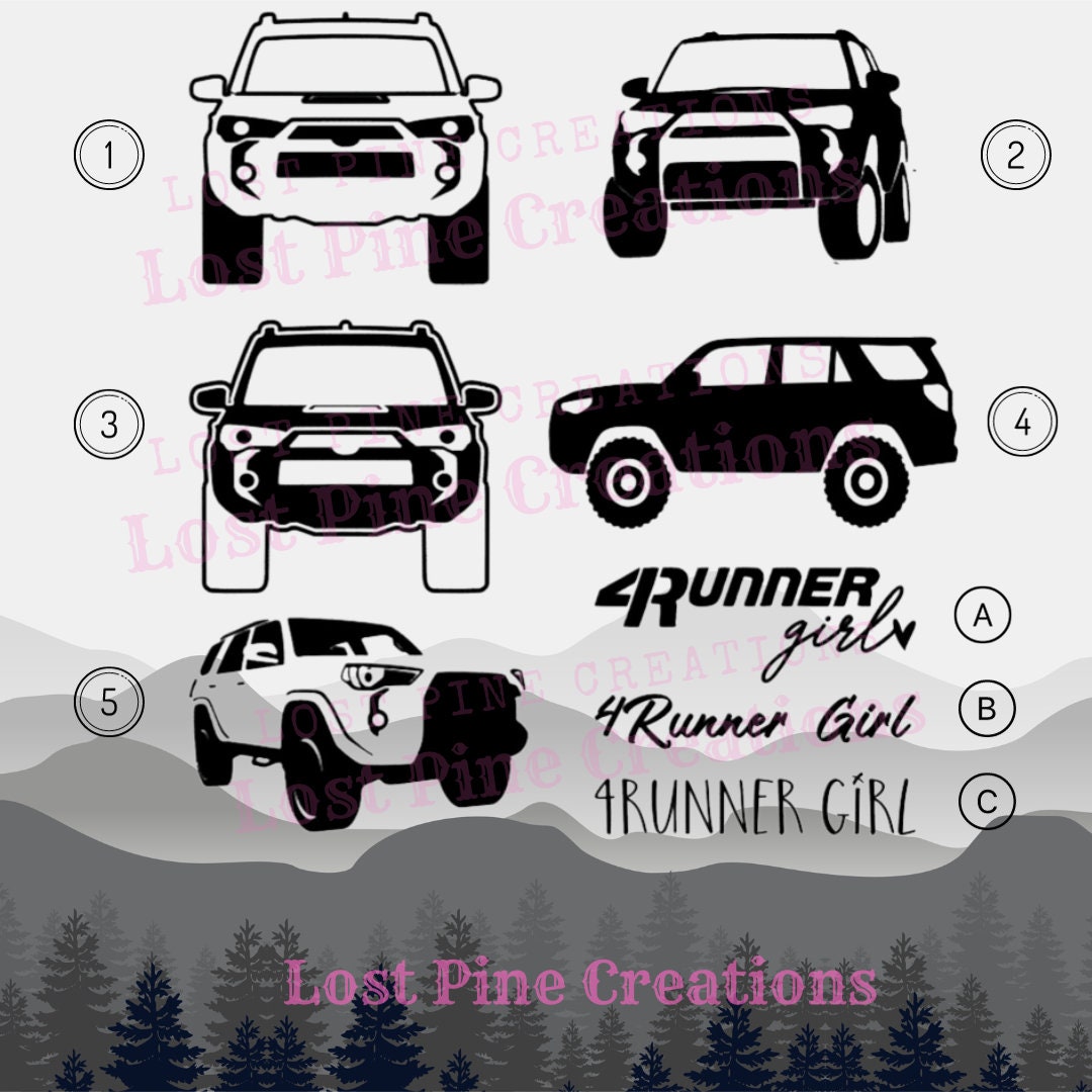 4runner Girl Stickers and Decals Toyota - Etsy