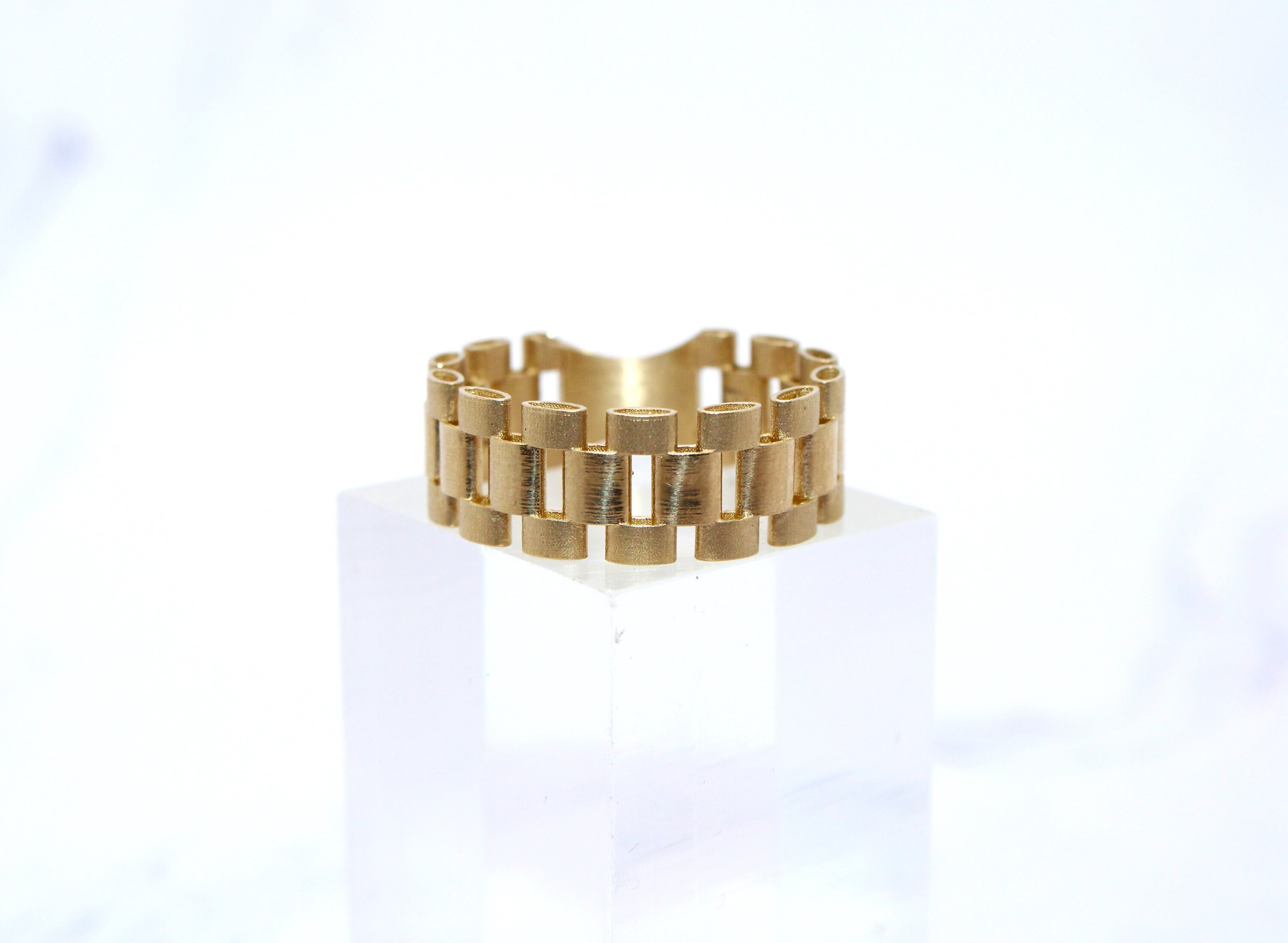 10k Gold Rollie Ring for Men, 9.5mm - Etsy