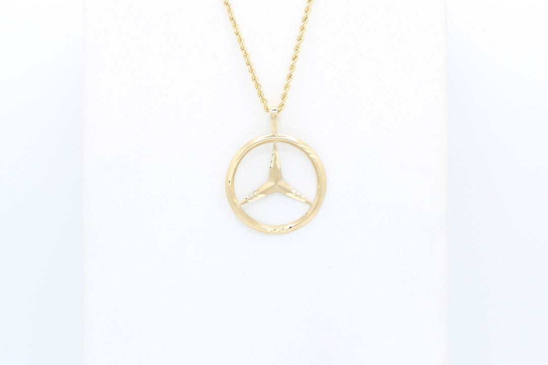 10k Gold German Auto Logo Charm Pendant Diameter 1.25 Inch, for ...