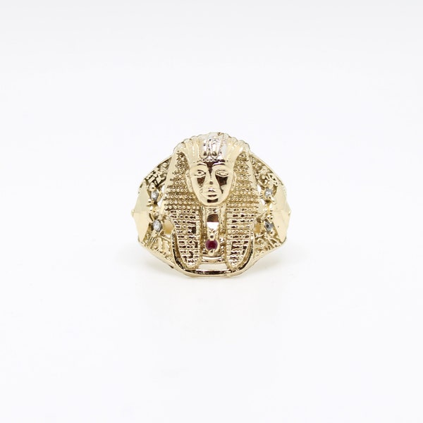 Gold Bulky Men Ring - Etsy