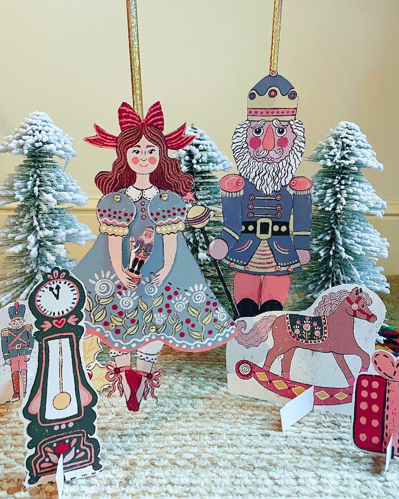 Printable Nutcracker Puppets Sugar Plum Fairy Puppet Printable - Etsy