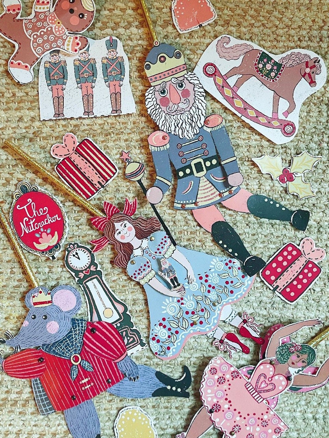 Printable Nutcracker Puppets Sugar Plum Fairy Puppet Printable - Etsy