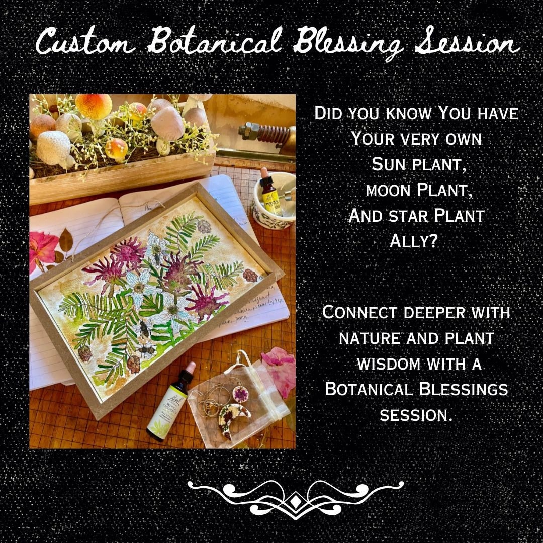 Custom Botanical Blessing Session: Plant Ally Art, Jewelry & Essence - Etsy