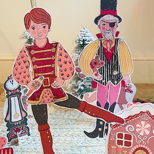 Printable Nutcracker Puppets Sugar Plum Fairy Puppet Printable ...