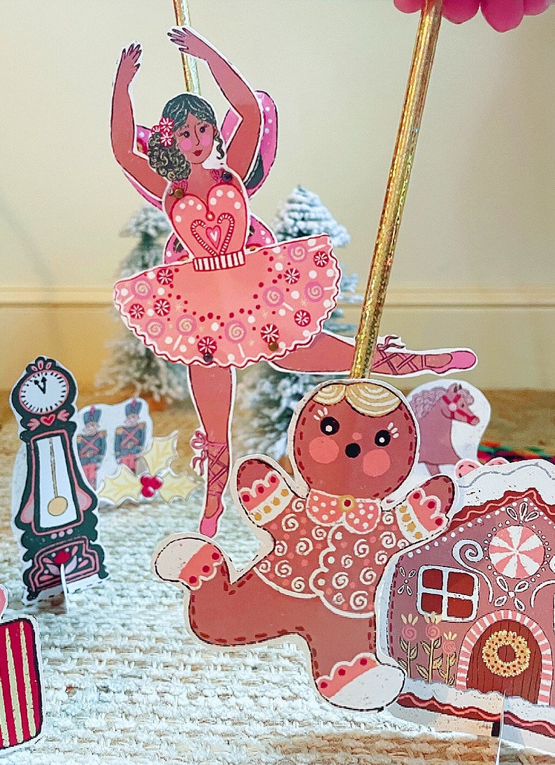 Printable Nutcracker Puppets Sugar Plum Fairy Puppet Printable ...