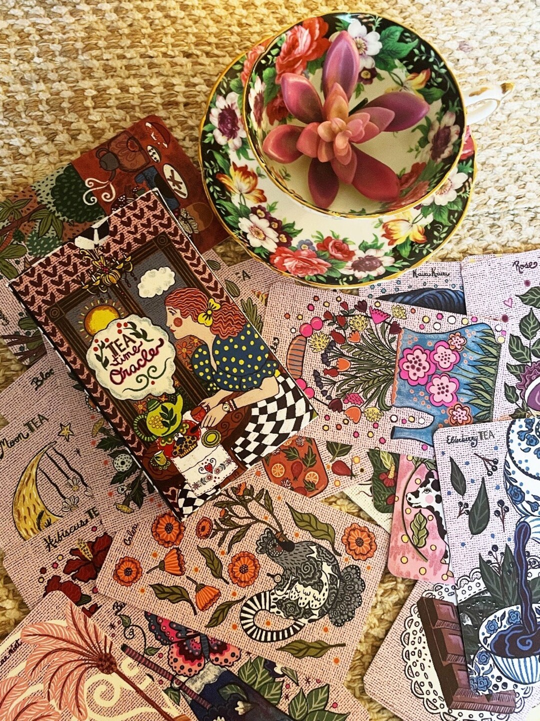 Tea Time Oracle Intuitive Card Deck - Etsy