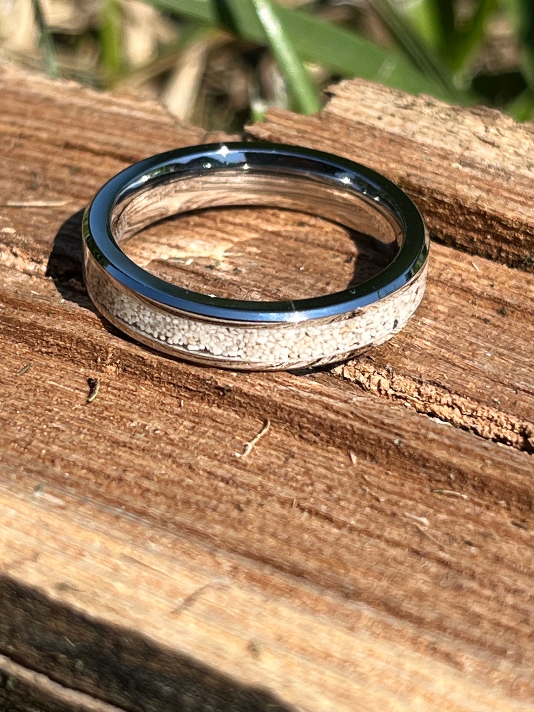 Sand and Shell Beach Ring - Custom Ring From Your Favorite Beach - Etsy