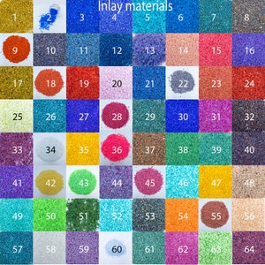 Custom Inlay Channel Ring - Choose Your Own Design With Crushed Stones ...