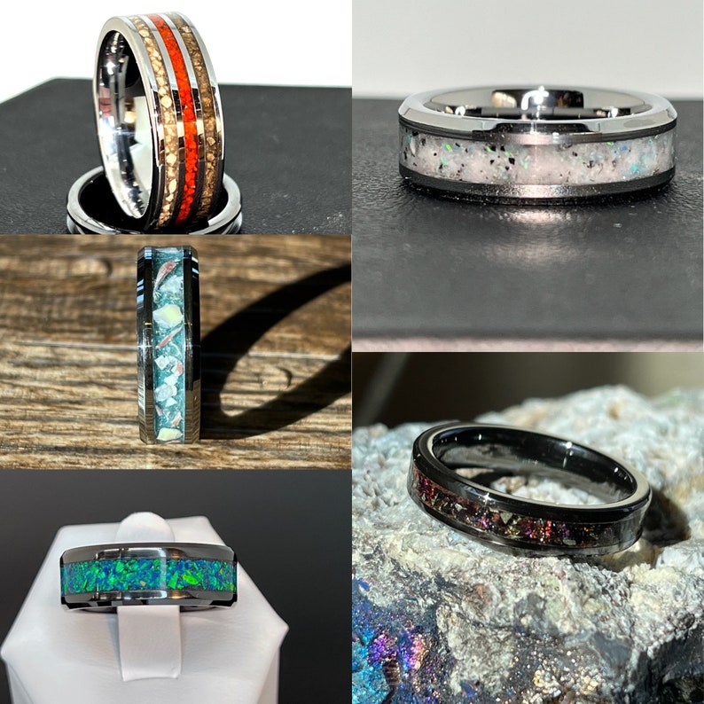 Custom Inlay Channel Ring Choose Your Own Design With - Etsy