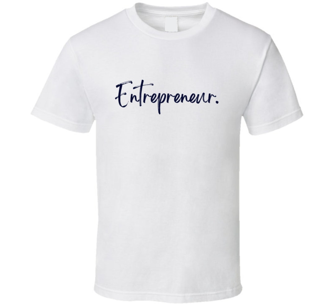 Entrepreneur Statement T-shirt - White/black - Unisex - Etsy