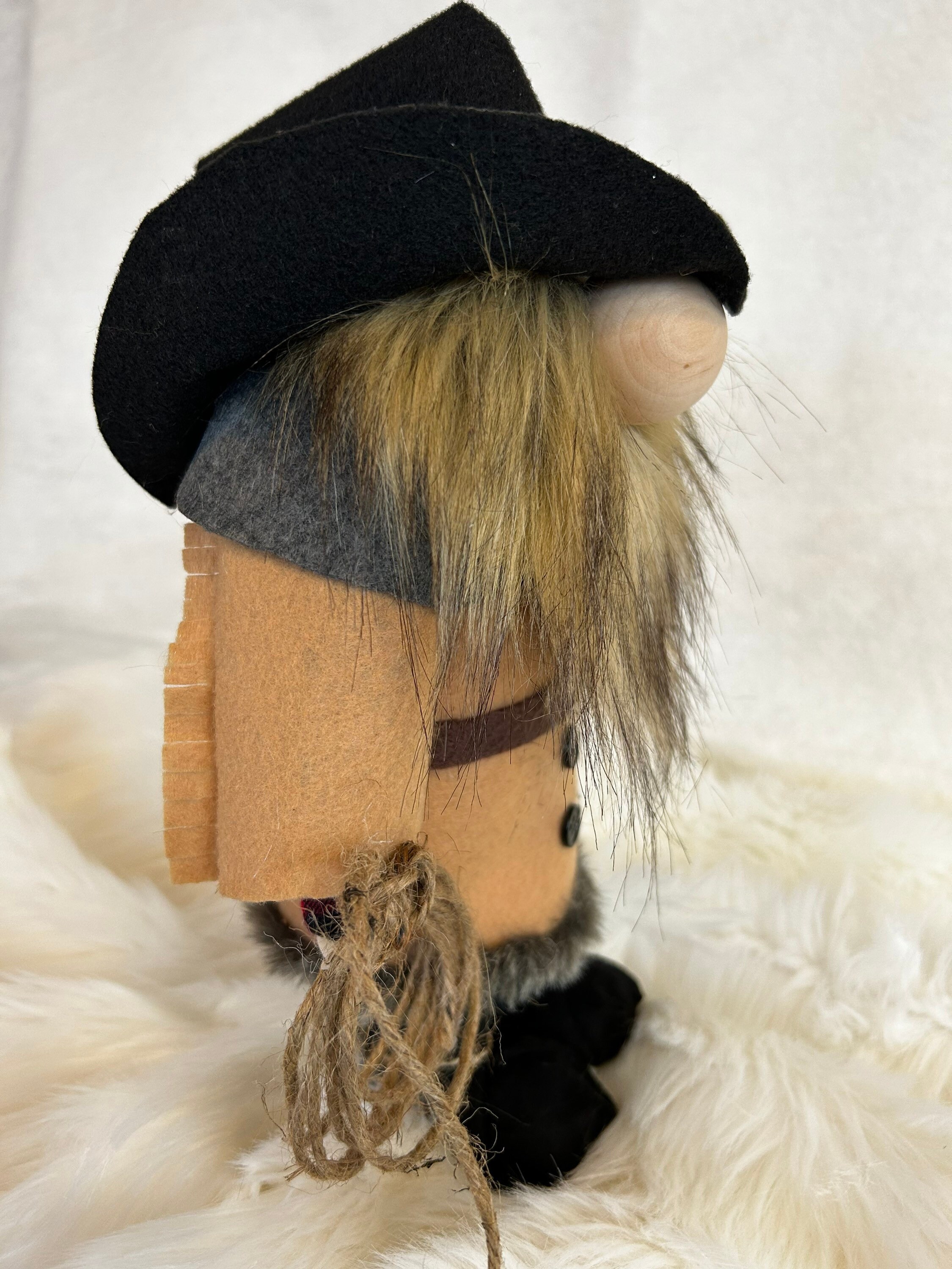 Country Gnome, Old West Cowboy Gnome,gnome,15 Inches Tall Free Standing ...