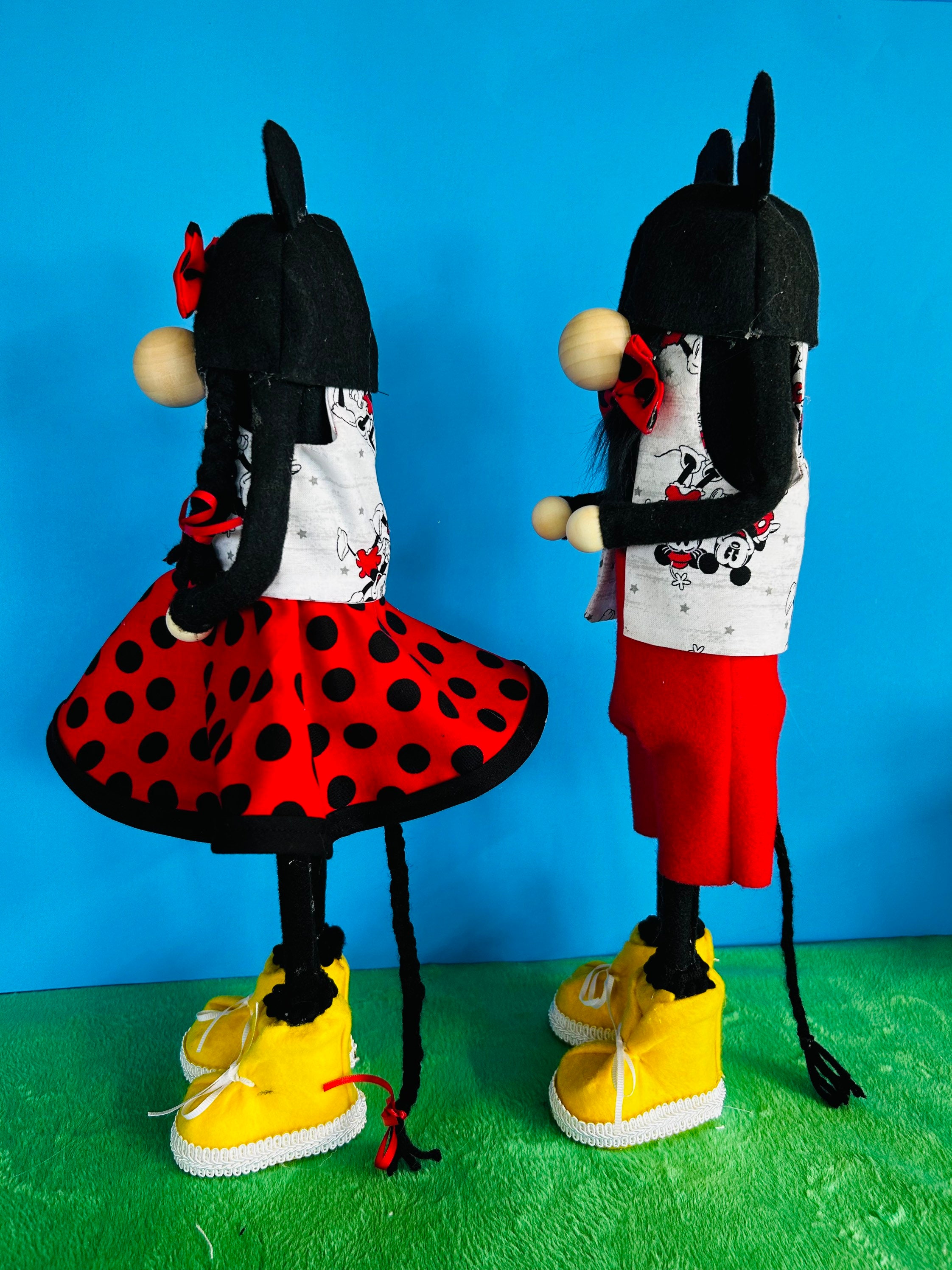 Mickey Mouse and Minnie Mouse Inspired Gnomes - Etsy