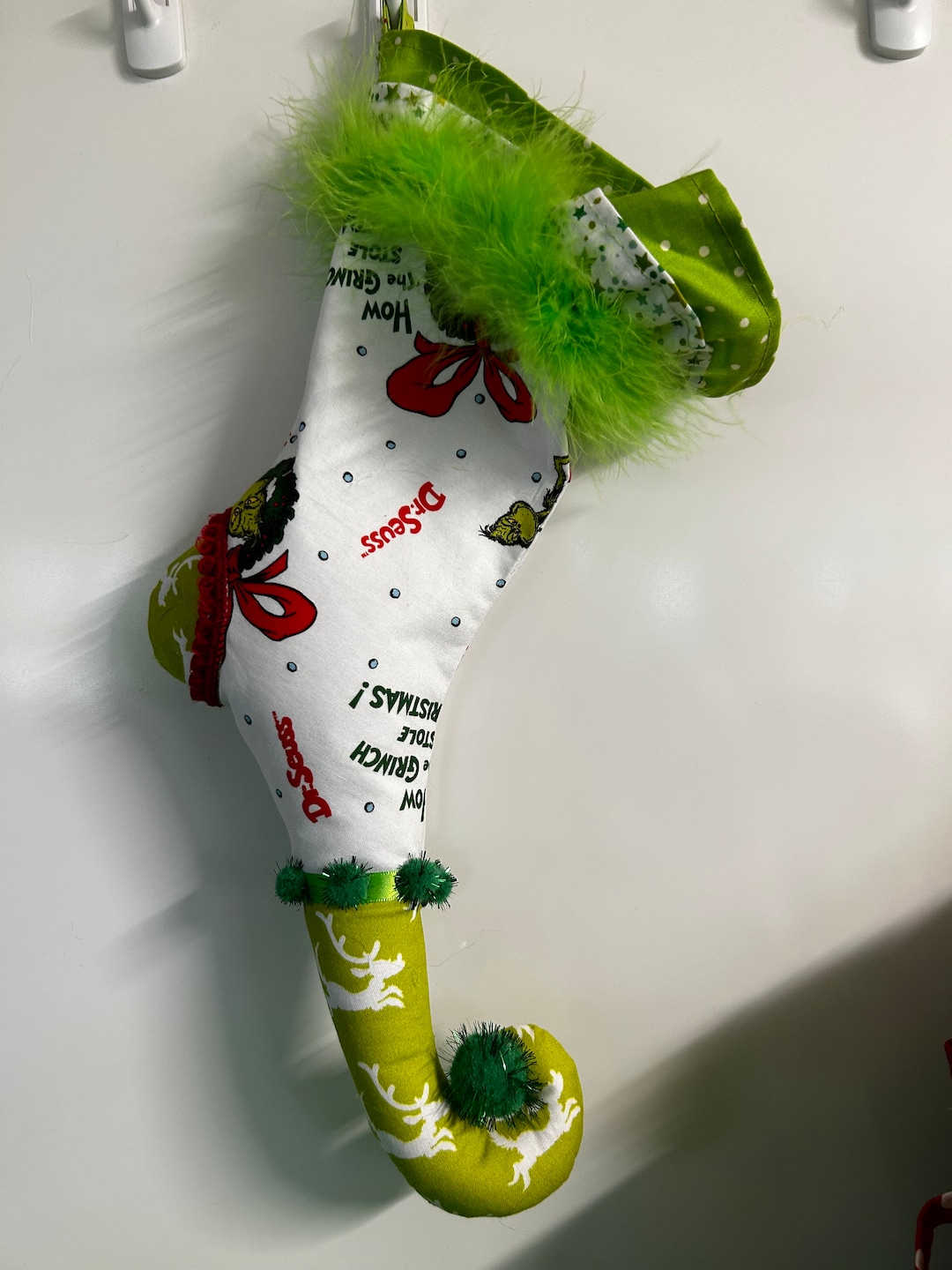 Grinch Christmas Stockings - Etsy