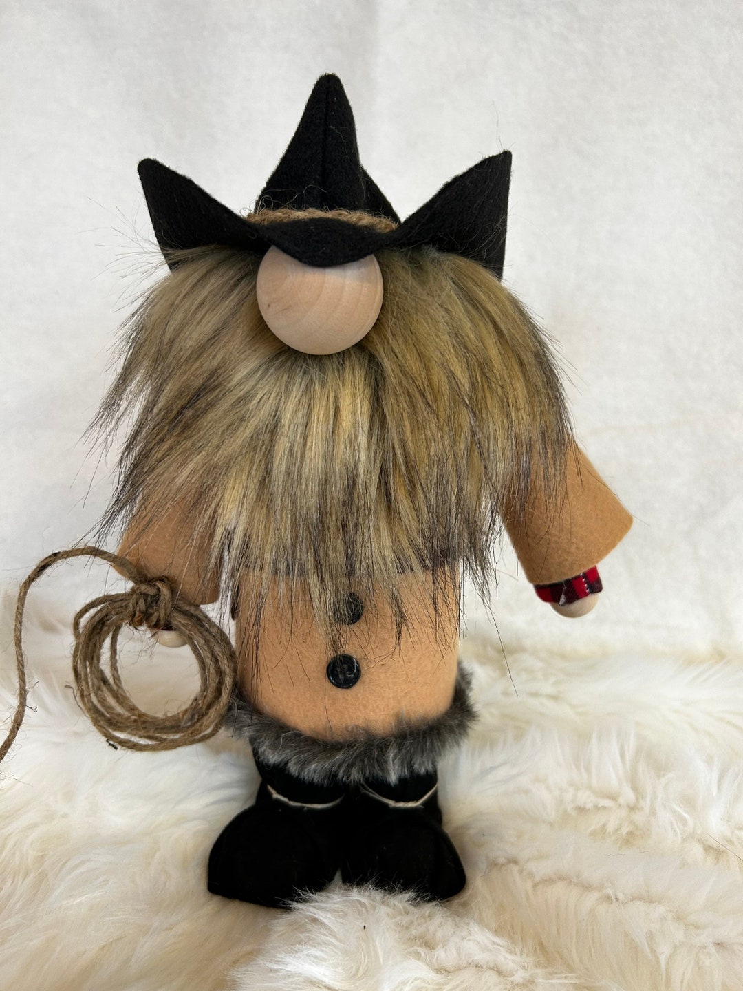 Country Gnome, Old West Cowboy Gnome,gnome,15 Inches Tall Free Standing ...