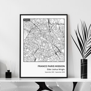 Custom LDS Mission Map Any City Two Styles Mission City Map LDS ...