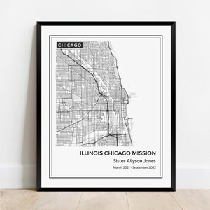 Custom LDS Mission Map Any City Two Styles Mission City Map LDS ...