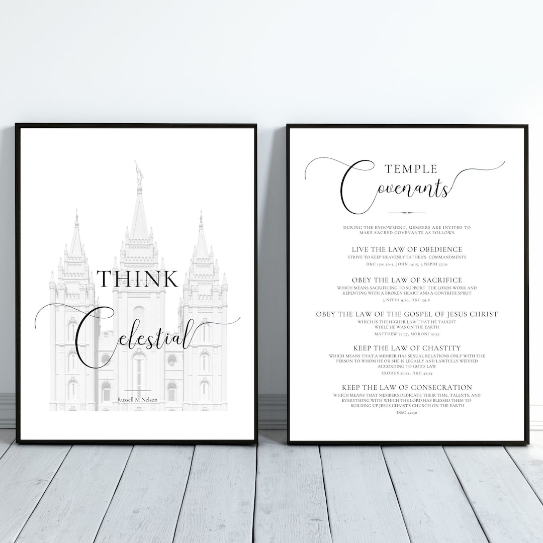 Think Celestial and Temple Covenants Set General Conference Quote ...