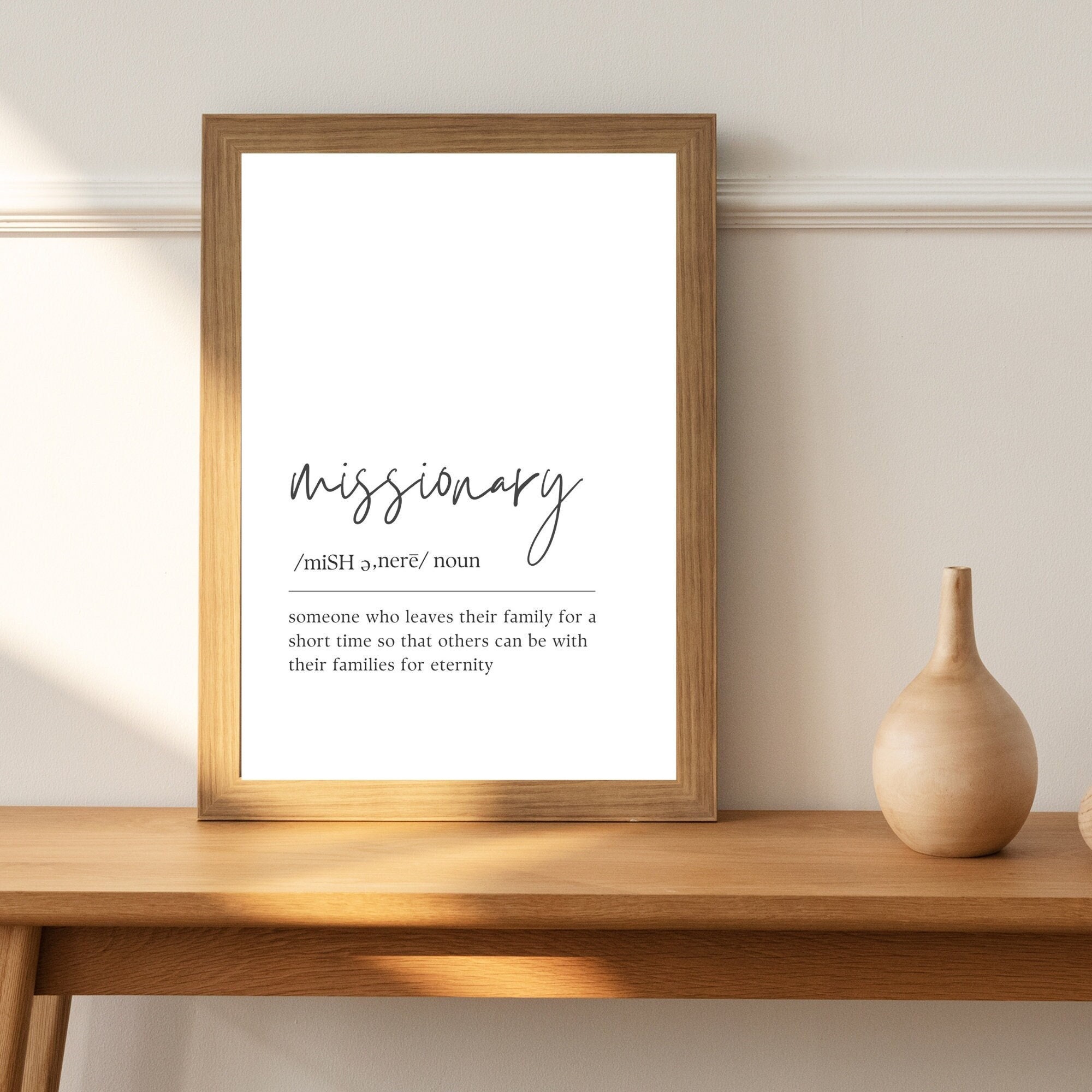 Missionary Definition Print LDS Missionary Gift LDS - Etsy