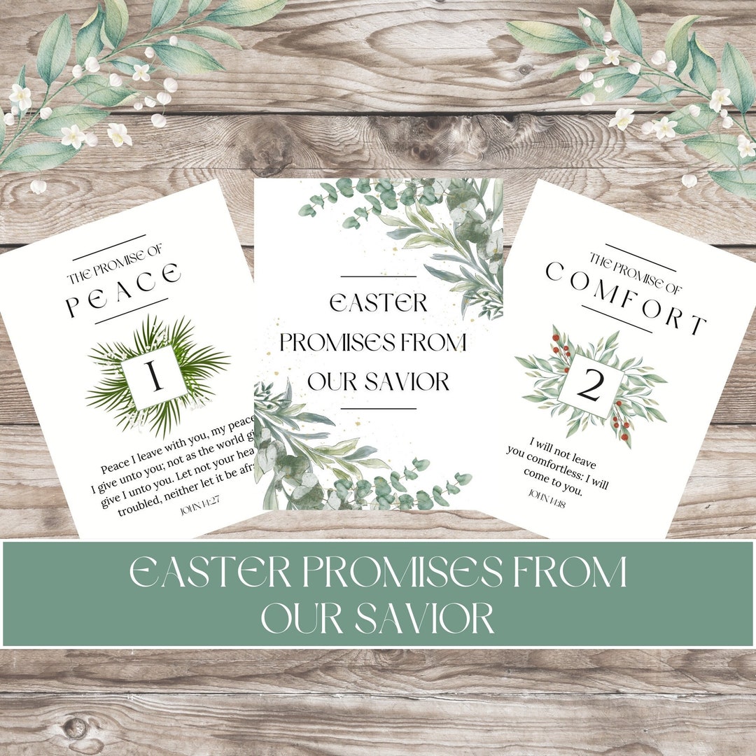 Easter Promises From Our Savior - KJV Bible - Easter Advent Cards ...
