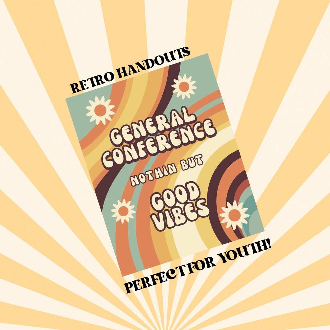 General Conference Handout Retro Style General Conference Reminders LDS ...