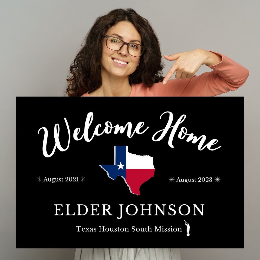 Missionary Welcome Home Poster - Two Style and Color Options - LDS ...
