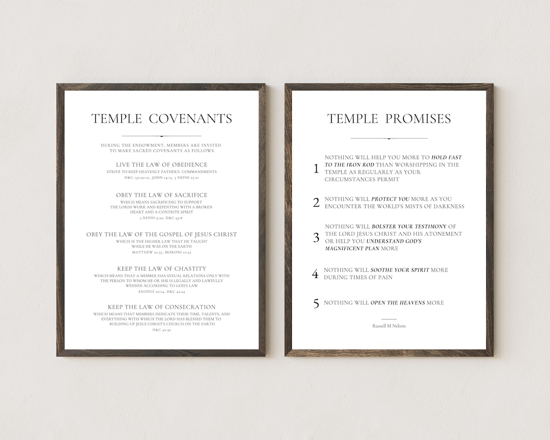 Temple Covenants, Temple Promises - General Conference Quote - LDS ...