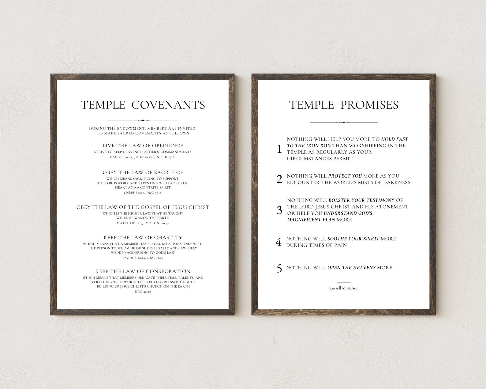 Temple Covenants, Temple Promises - General Conference Quote - LDS ...