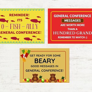 General Conference Handout Bundle - General Conference Treat Tags ...