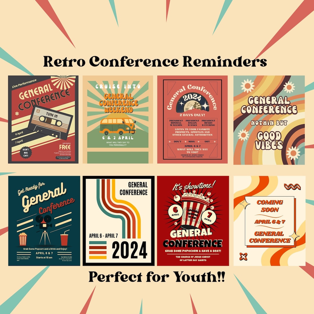 General Conference Handout Bundle Retro Style General Conference ...