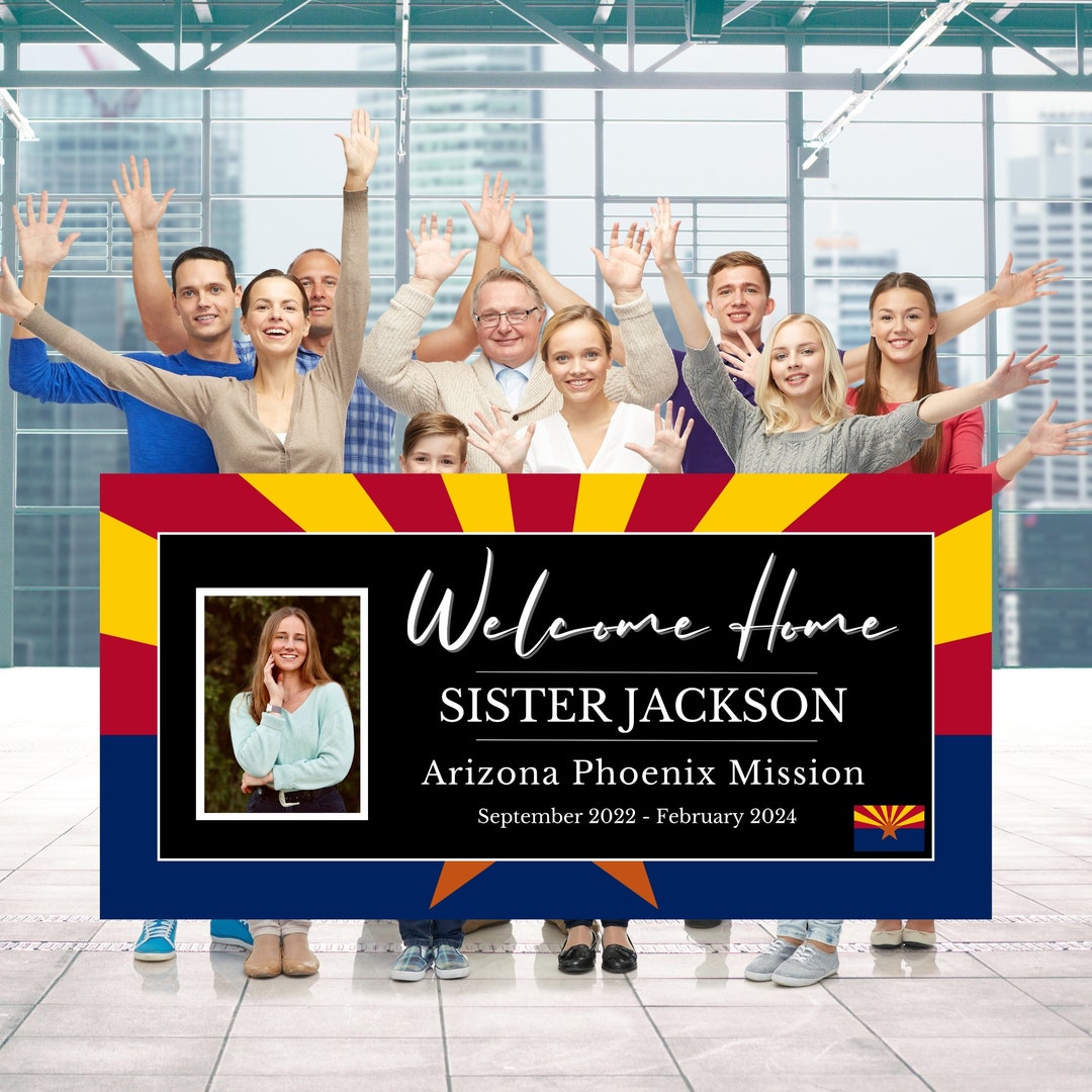 Missionary Welcome Home Banner - Two Size Options - Mission Banner With ...