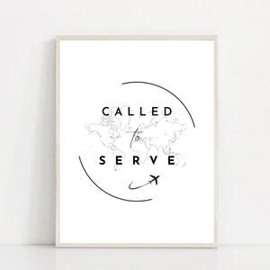 Called to Serve Print LDS Missionary Gift Mission Farewell Mission ...