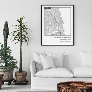 Custom LDS Mission Map Any City Two Styles Mission City Map LDS ...