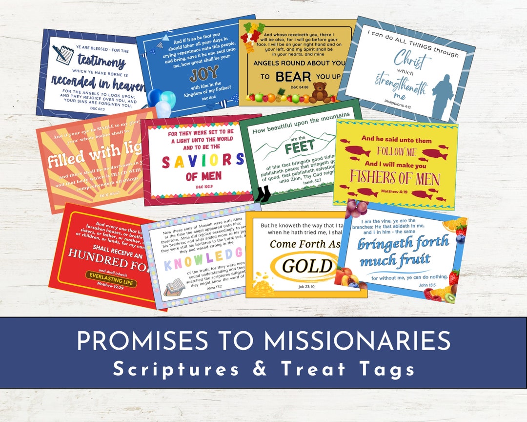 LDS Missionary Package - Promises to Missionaries - Missionary Gift ...
