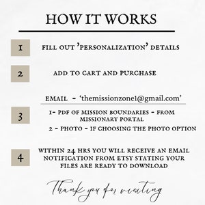 Custom LDS Mission Area Map - Two Styles - Lds Mission Map - LDS ...