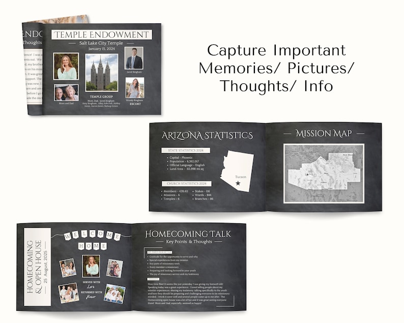 Mission Memories Book – Editable in CANVA – LDS Missionary Gift ...
