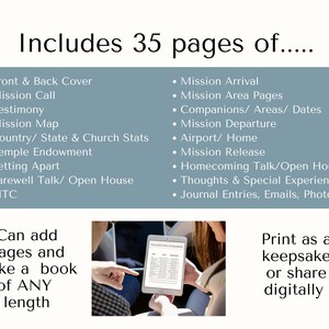 Mission Memories Book – Editable in CANVA – LDS Missionary Gift ...