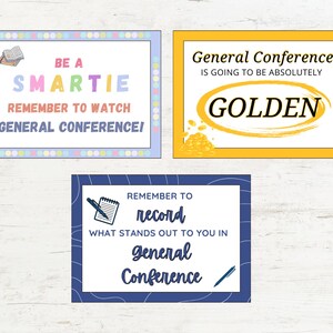General Conference Handout Bundle - General Conference Treat Tags ...