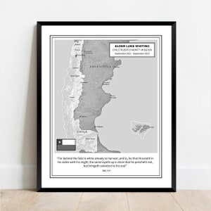 Custom LDS Mission Area Map - Two Styles - Lds Mission Map - LDS ...