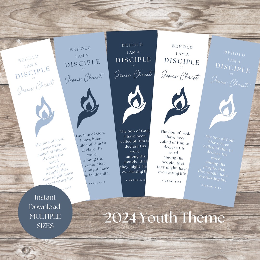 LDS Youth Theme 2024 Bookmarks in English and Spanish 3 Nephi 5:13 I Am ...